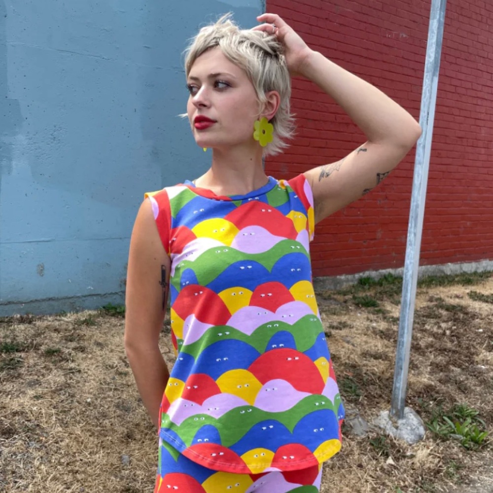 Nooworks Muscle Tee Rainbow Lumps - Gem